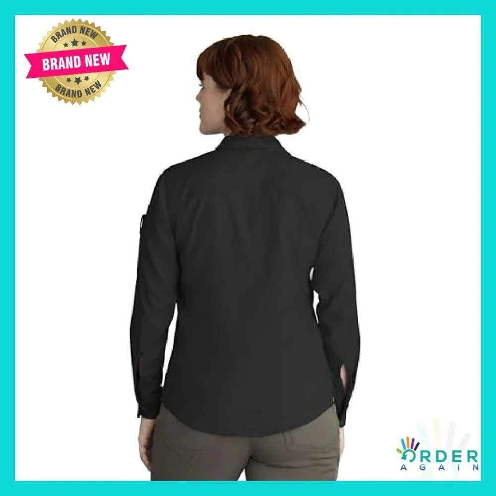 Tops | Cooling Long Sleeve Work Shirt Stretch Utility Professional ...